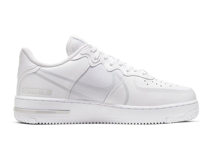 Nike Air force 1 React White Pure Platinum - JellySneakers
